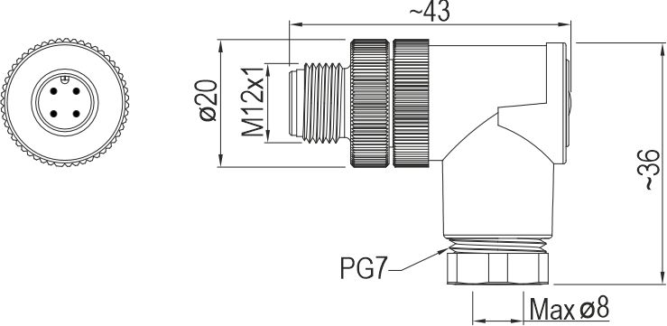 Круглые разъемы M8 и M12 | Общепромышленные и интерфейсные разъемы KIPPRIBOR